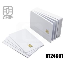 AT24C01 Plastic cards with white PVC contact chip smart-card