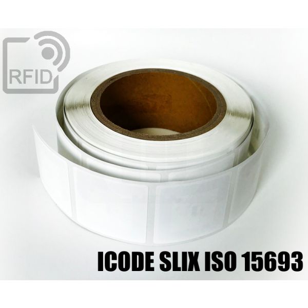 ICode SLIX iso 15693 Etichetta RFID adesiva rettangolare sticker per identificazione oggetti