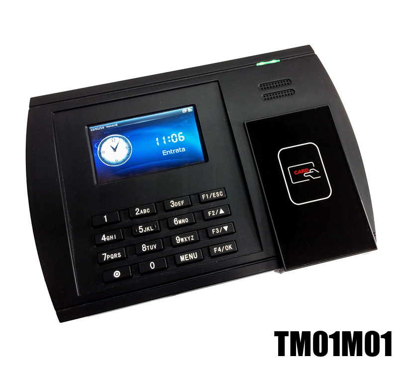 Terminale timbracartellino per rilevazione presenze 15.56 MHz ISO14443 ...